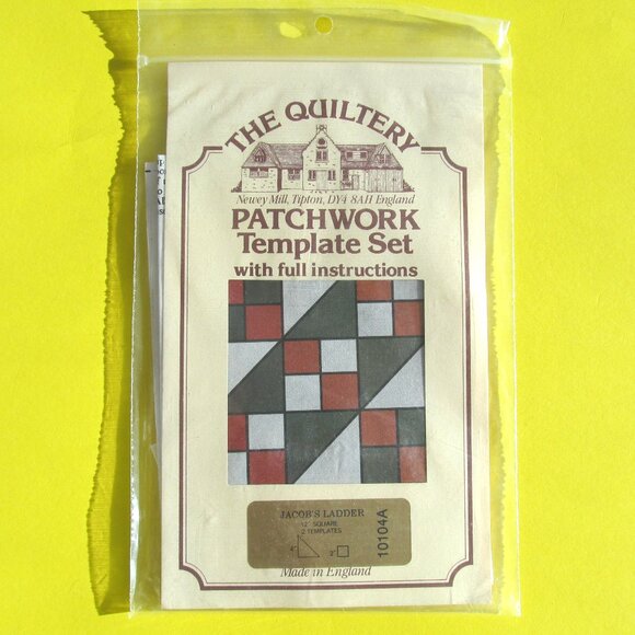The Quiltery | Art | Vintage Patchwork Template Set Jacobs Ladder ...